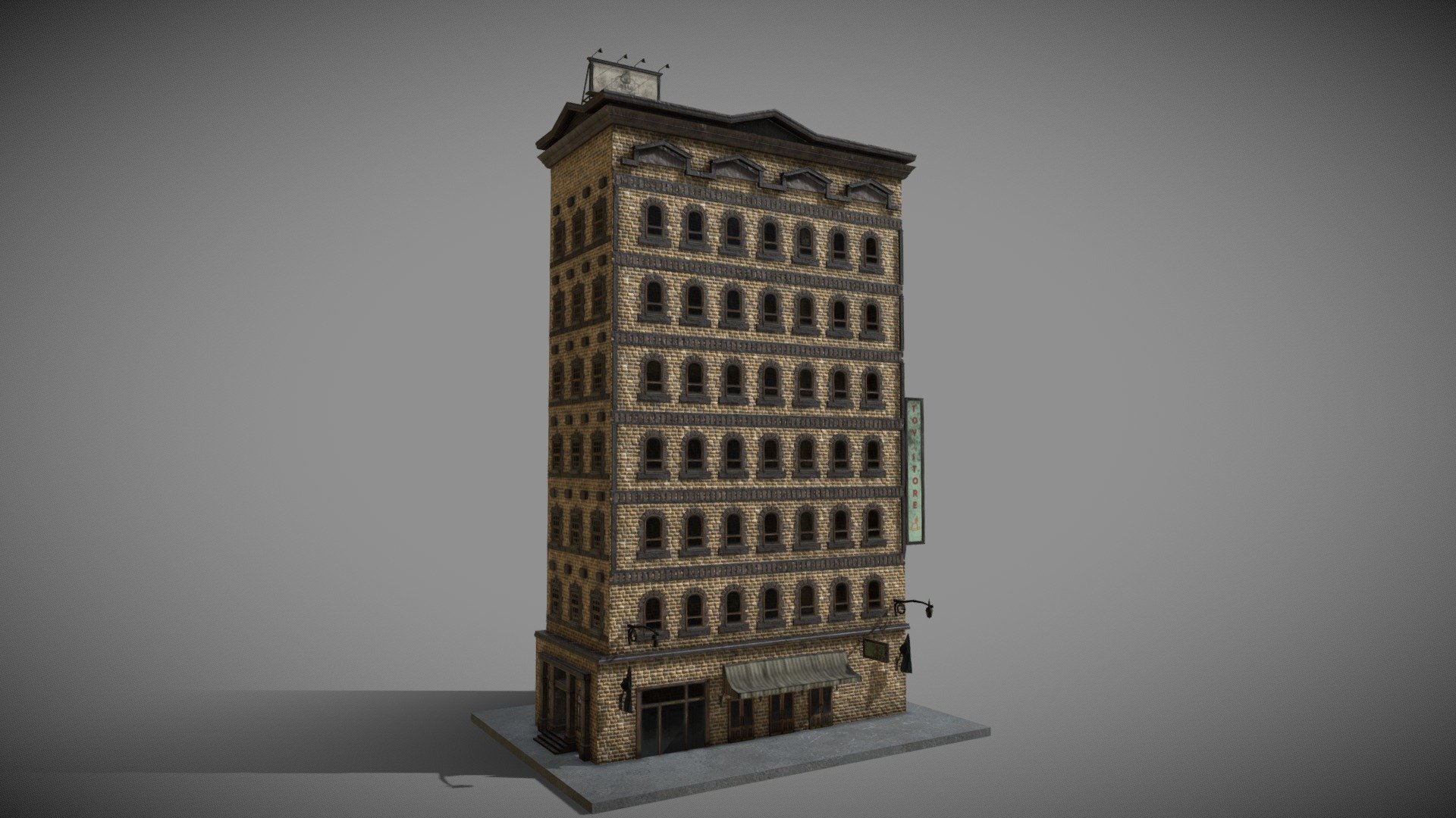 4/10 Old New york buildings 1930 - Buy Royalty Free 3D model by el ...