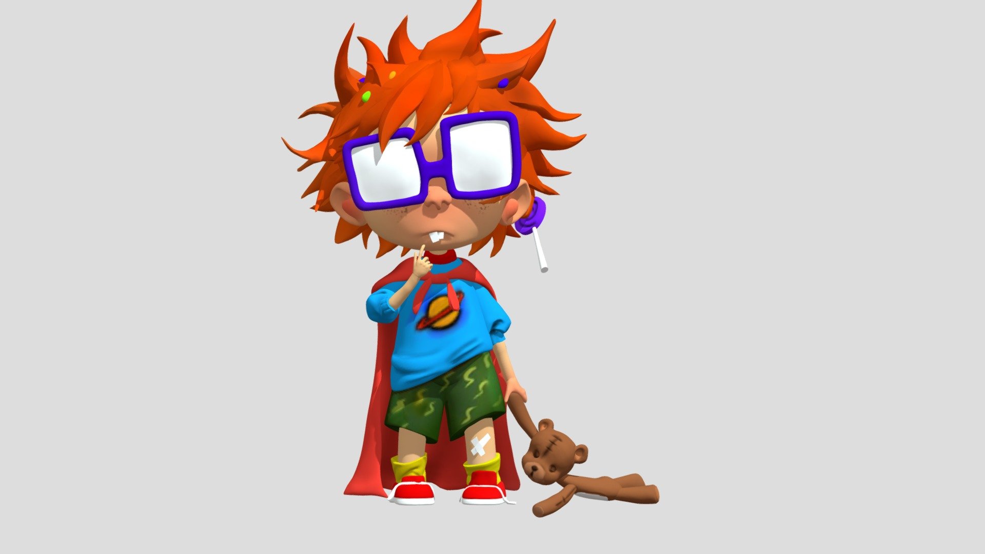 Chuckie - 3D model by danielvitor94 [2b32474] - Sketchfab