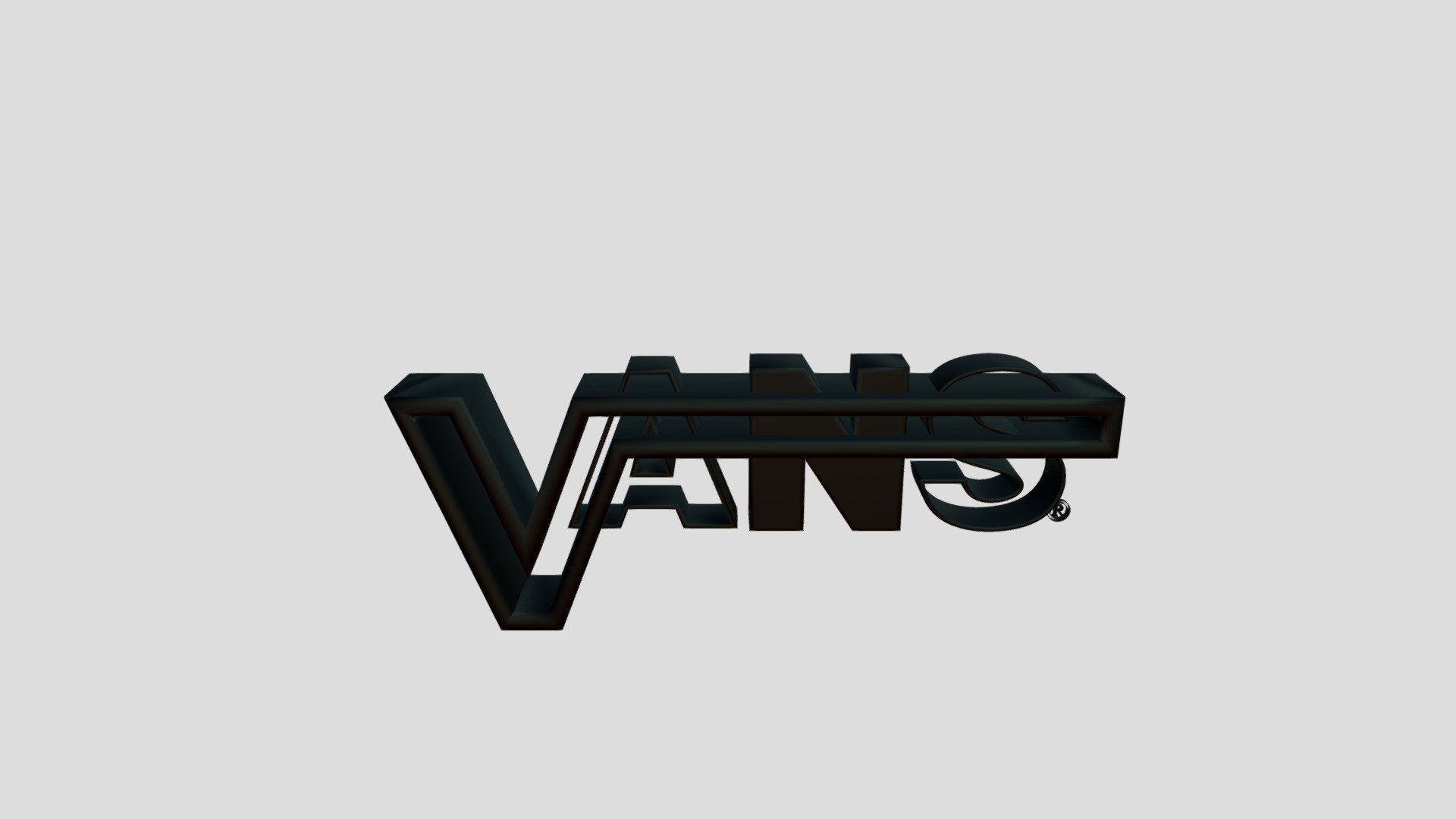 Vans Logo from illustrator to blender for school - 3D model by ...