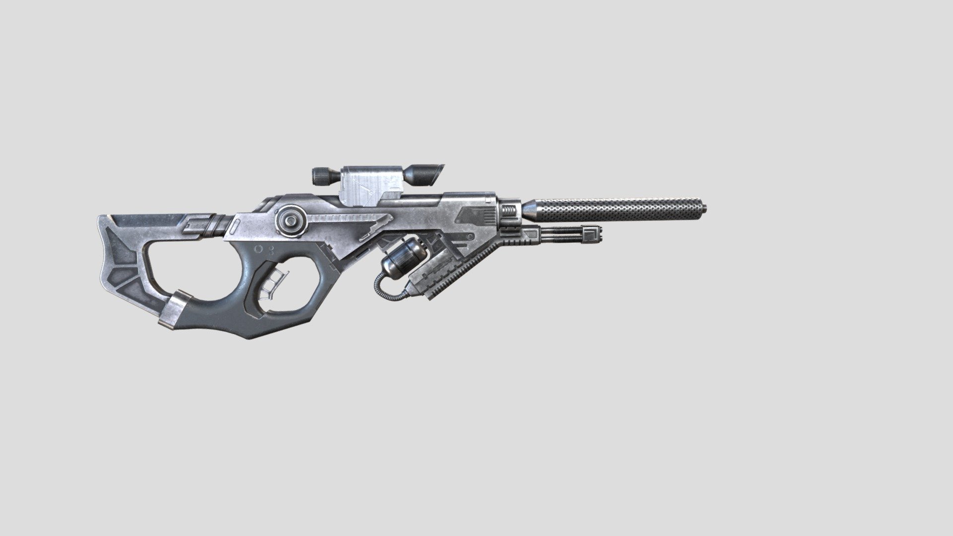 Sci-Fi Scoped Rifle - Download Free 3D model by Mr.FancyBrush ...