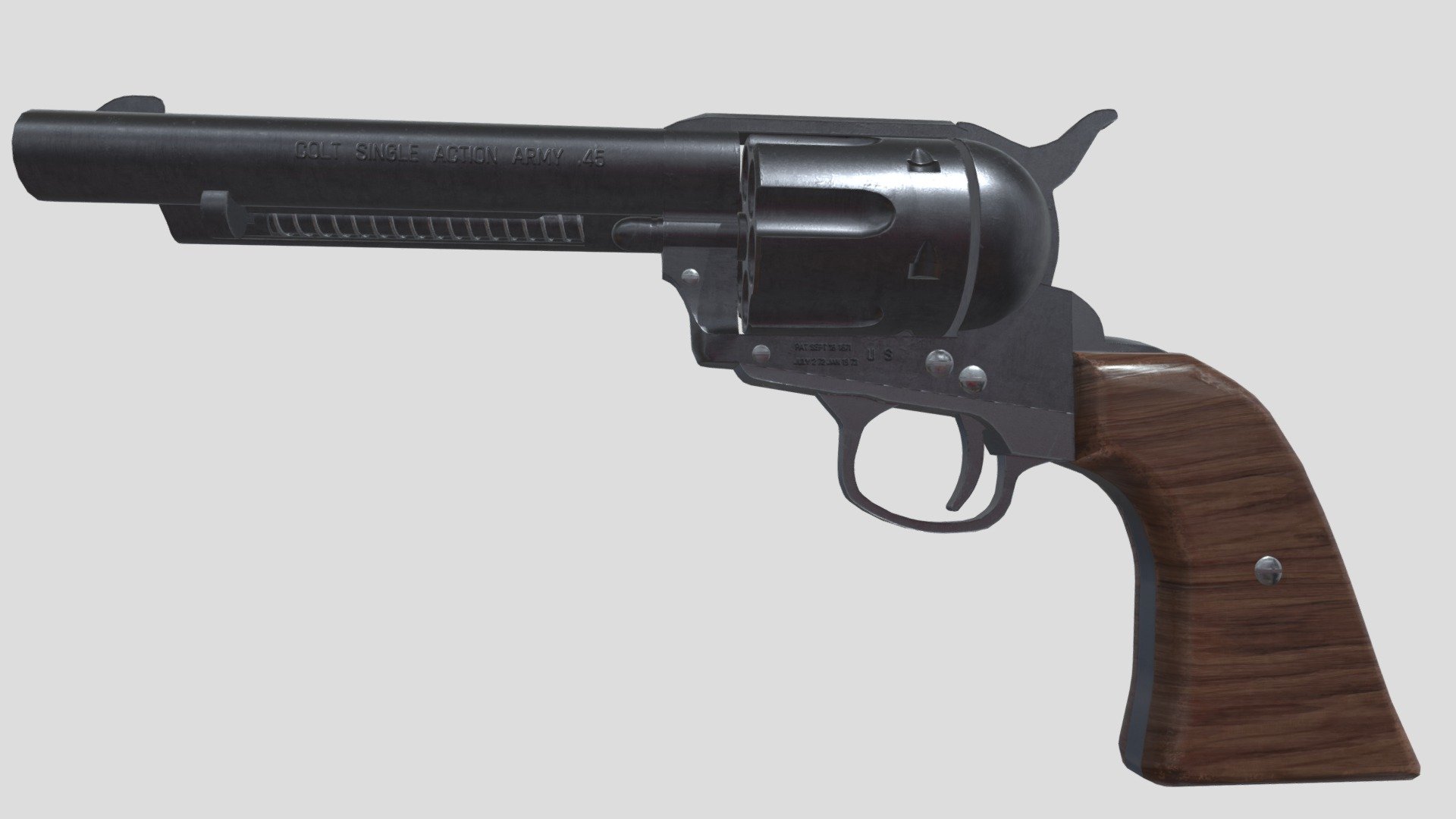 Colt Single Action Army Revolver - 3D model by jack.skinner2103 ...