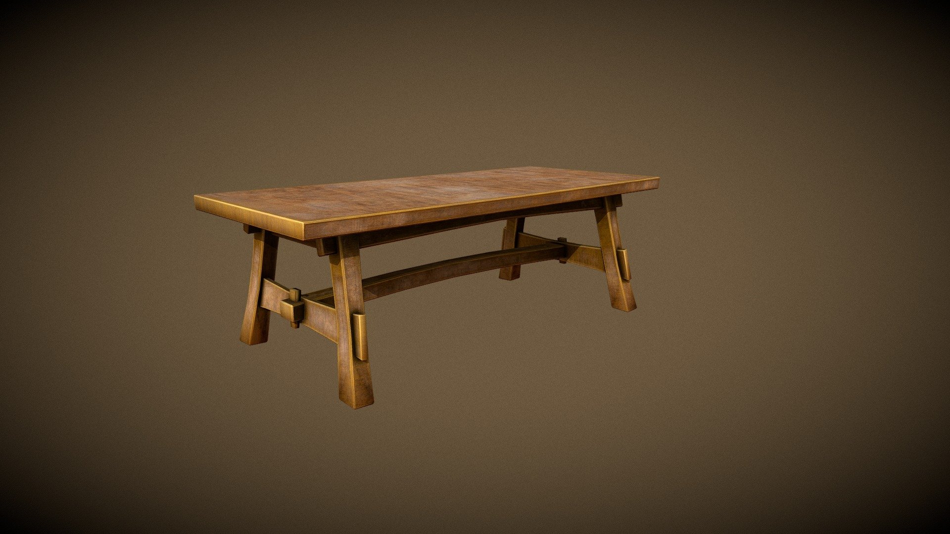 Wood Table - Download Free 3D model by larryneagu [2b3587a] - Sketchfab