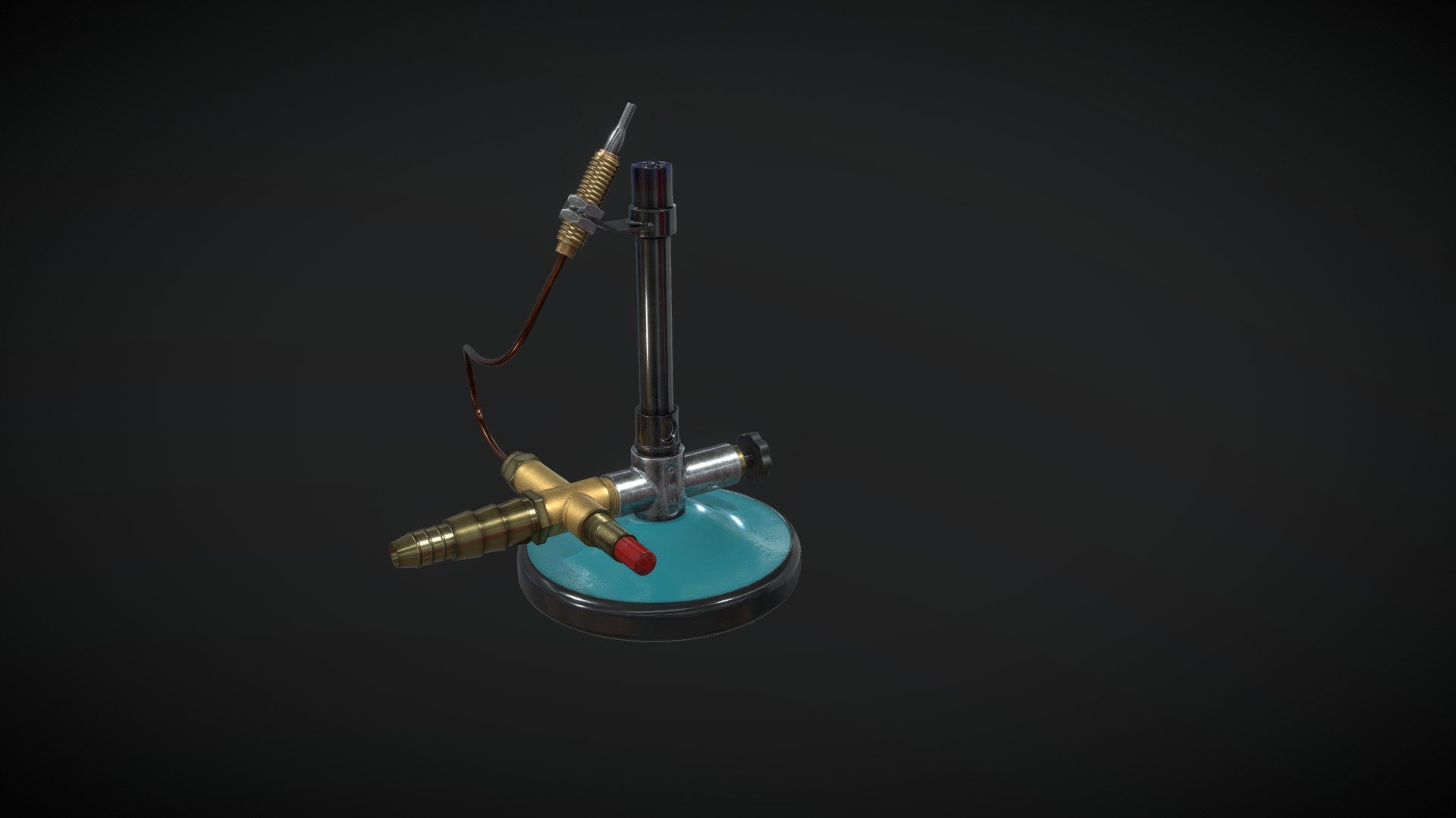 Bunsen Burner – Game Ready 3D Model - 3D model by J.Galvez (@j.galvez ...