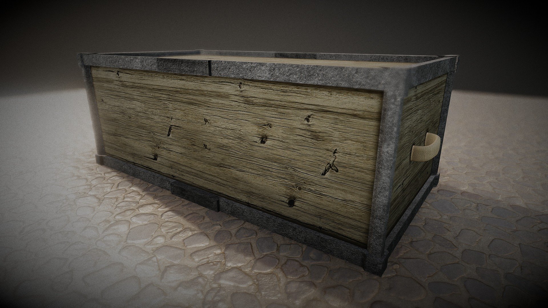 Rusty Wooden Chest (For Videogames) FREE - Download Free 3D model by VX ...