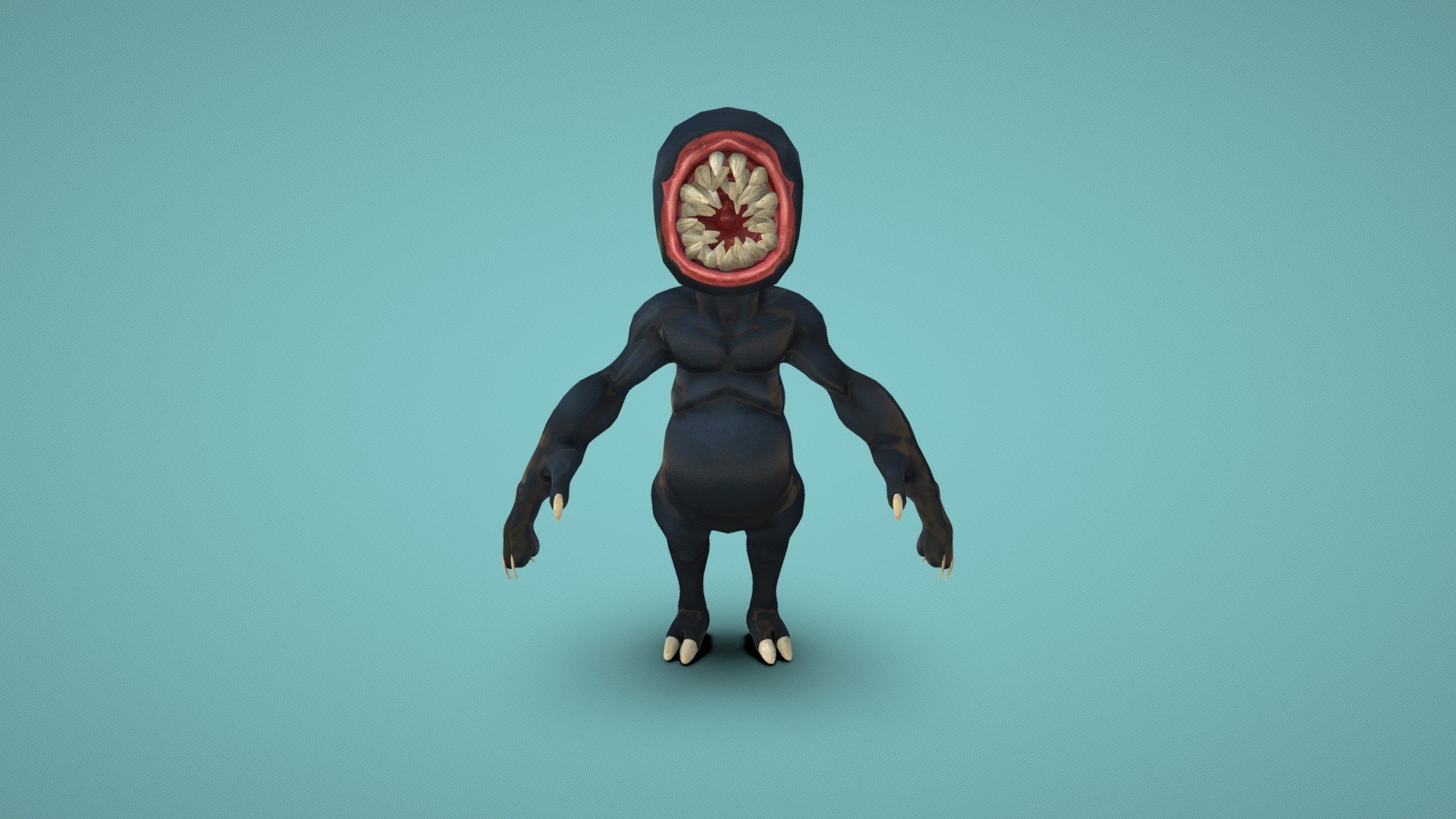 Snaggletooth Monster - 3D model by RafahellLuz [2b37110] - Sketchfab
