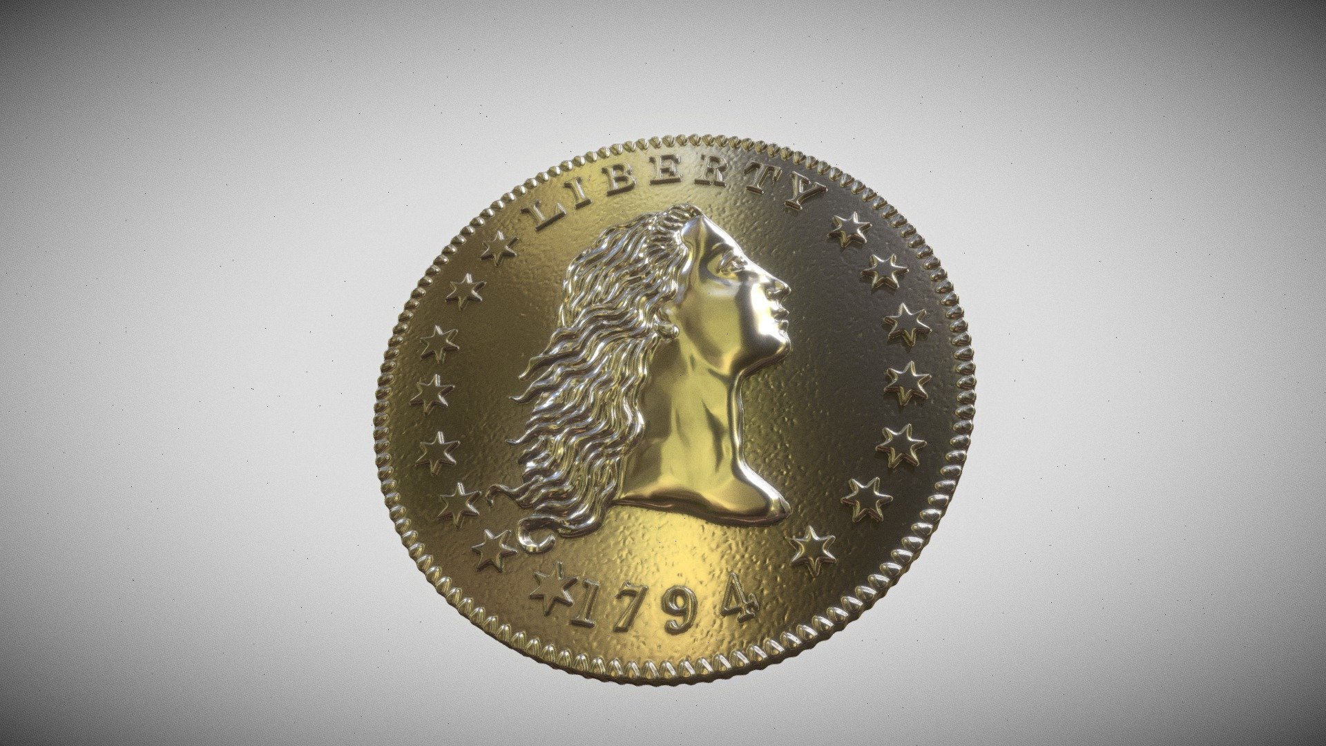 DOLLAR 1794 Coin - Buy Royalty Free 3D model by spartankaKst [2b37651 ...