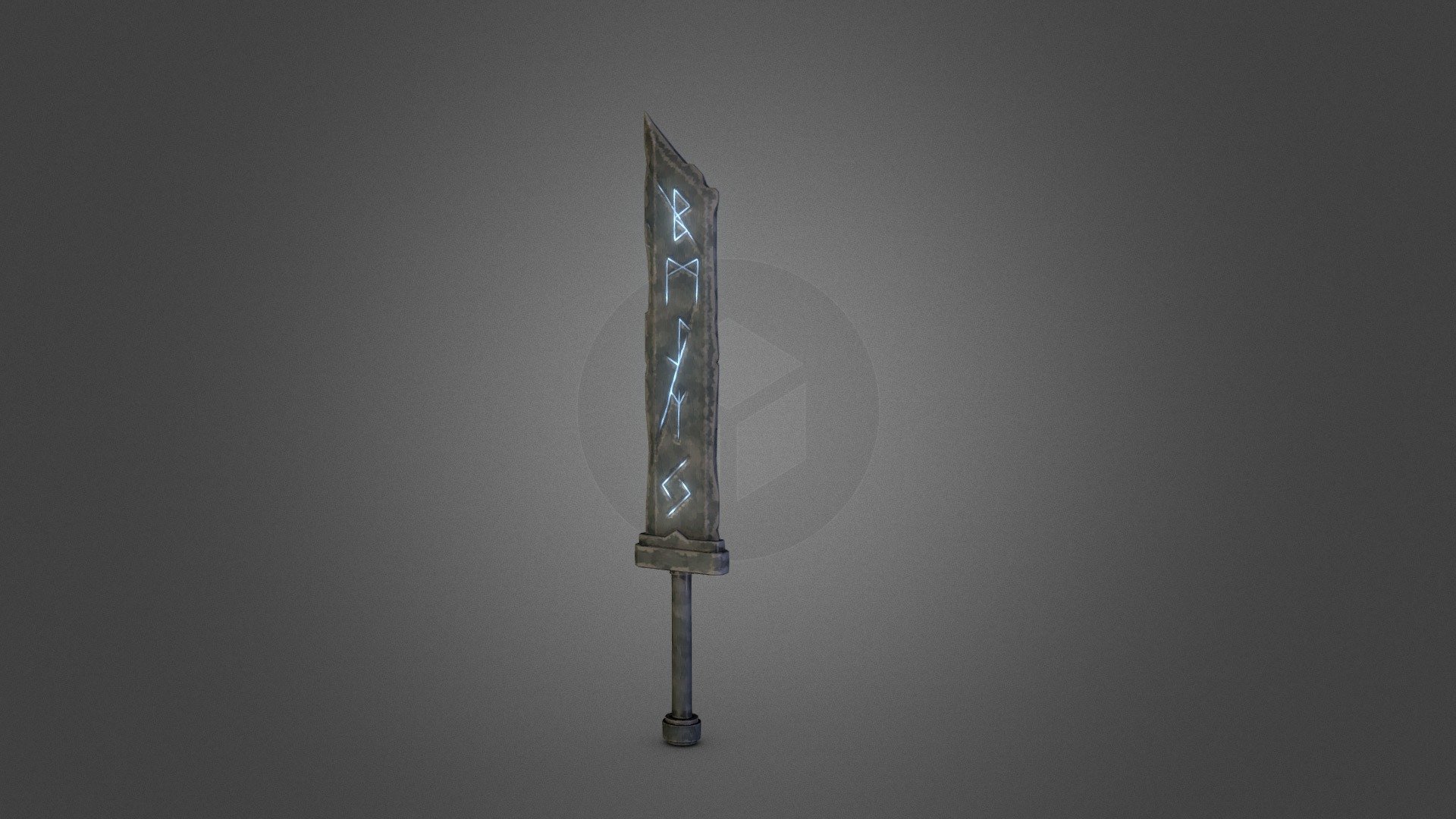 Stone Rune Sword - 3D model by Michael Gordon (@Phyko.Gordo) [2b38338 ...