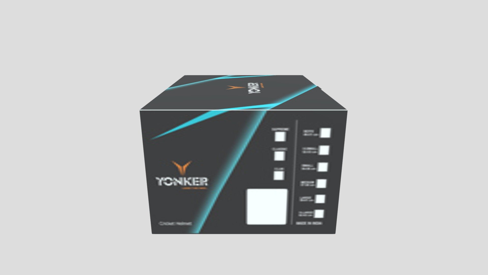 Yonker Helmet Packaging - 3D model by Boxify [2b38466] - Sketchfab