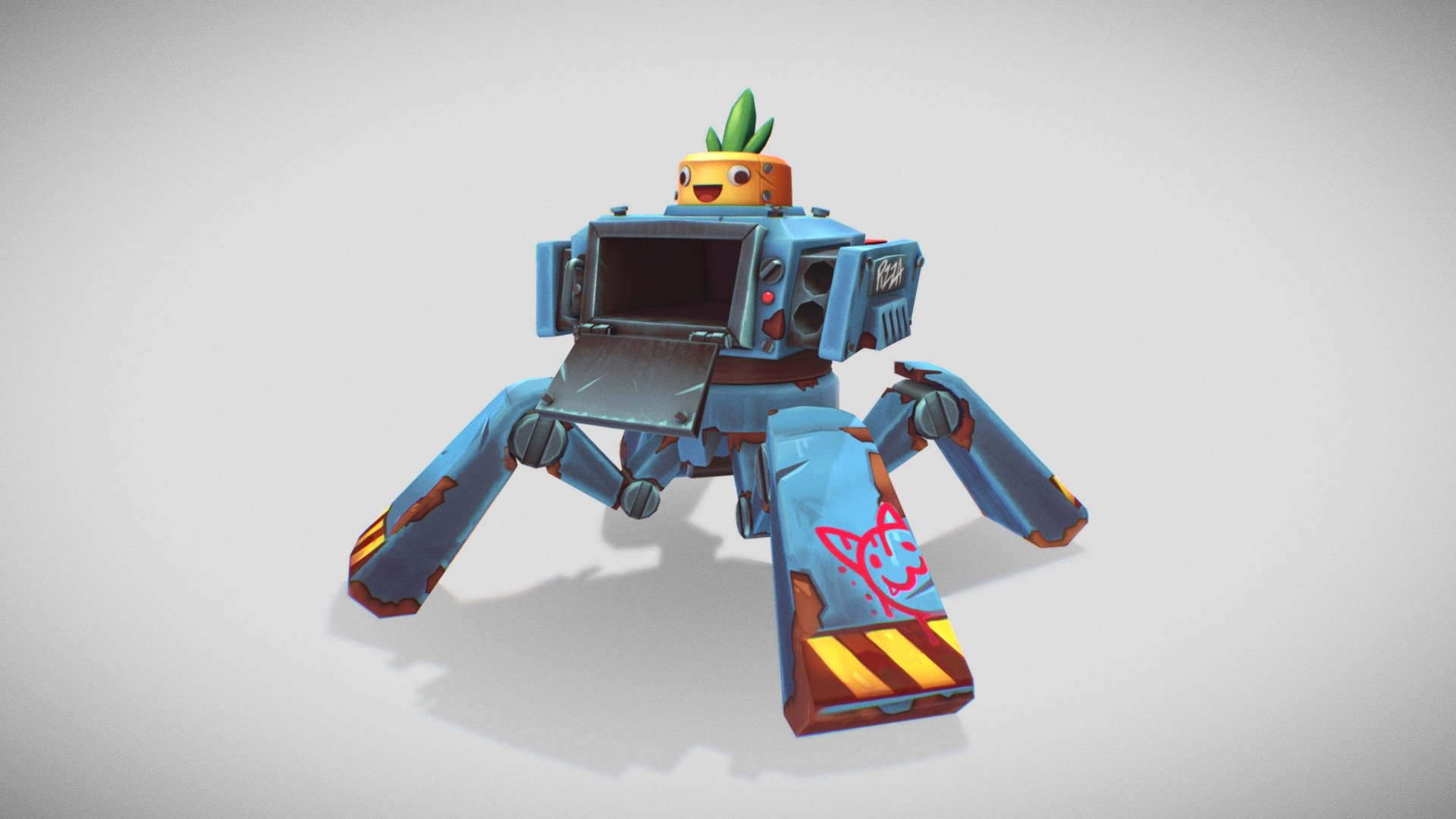 Pizzabot - 3D model by shotoneteam [2b38d57] - Sketchfab