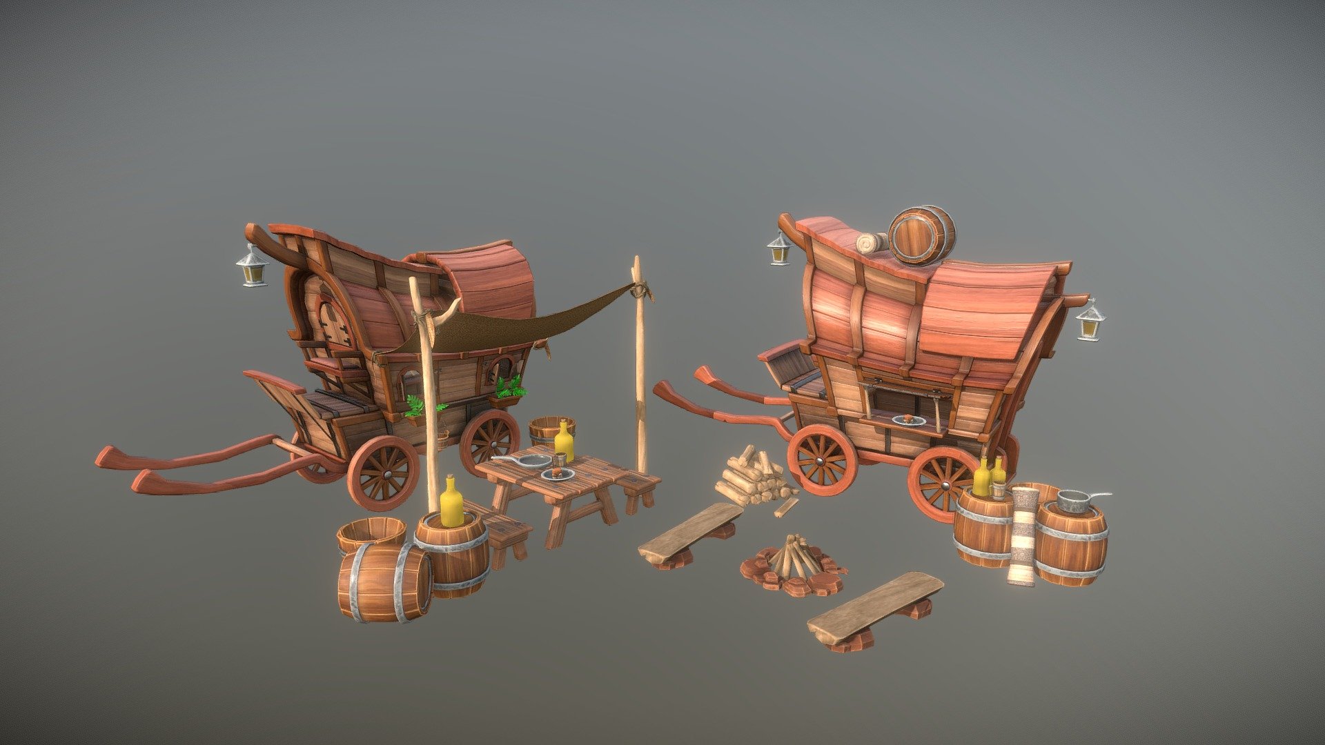 Camp - 3D model by J_Han [2b3cf17] - Sketchfab