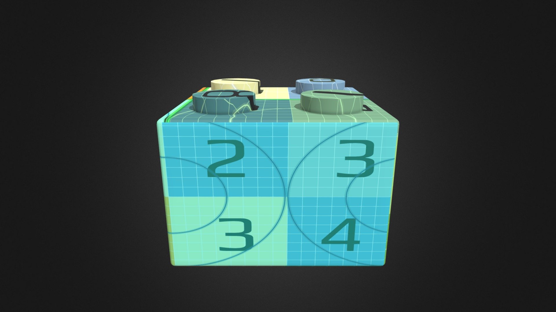 2x2 Brick With Color - Download Free 3D model by trisallen19 [2b3d399 ...
