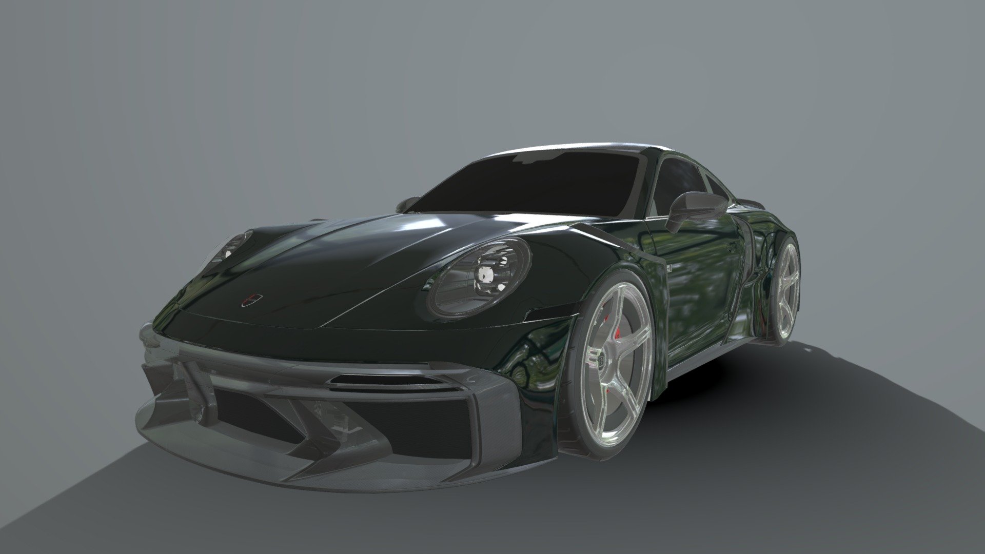 Porsche 911 992 Turbo S Brabus Rocket 900R - Download Free 3D model by ...