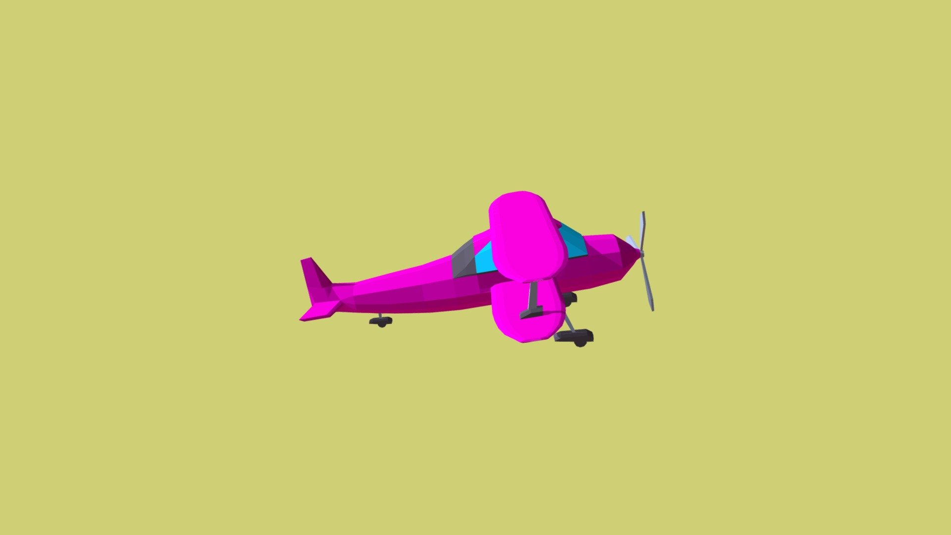 Plane With 2 Wings - 3D model by fess94 [2b3d93f] - Sketchfab