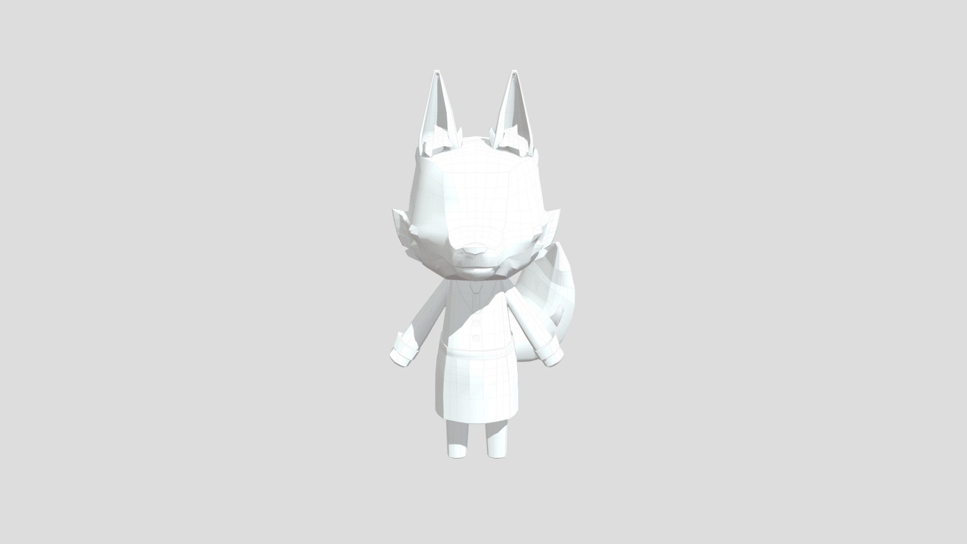 Fox waiter - 3D model by maridayooo [2b3e55d] - Sketchfab