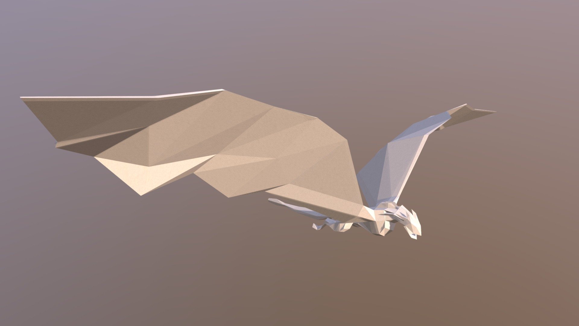 Low Poly Paper Dragon Open Mouth FBX - Buy Royalty Free 3D model by ...
