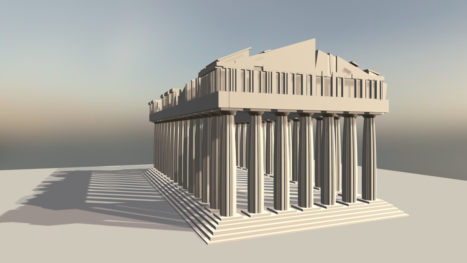 parthenon - 3D model by moreminttea [2b3f687] - Sketchfab