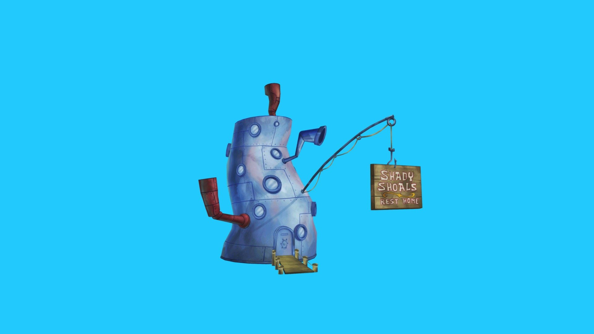 SpongeBob's Patty Pursuit - Shady Shoals - Download Free 3D model by ...