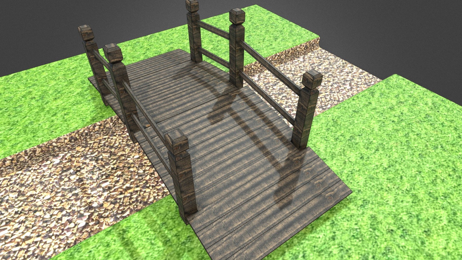 Simple Garden Bridge - Buy Royalty Free 3D model by TheDigitalShack ...