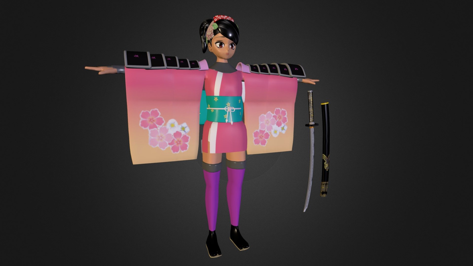 Momohime - 3D model by ironfanch [2b4716b] - Sketchfab