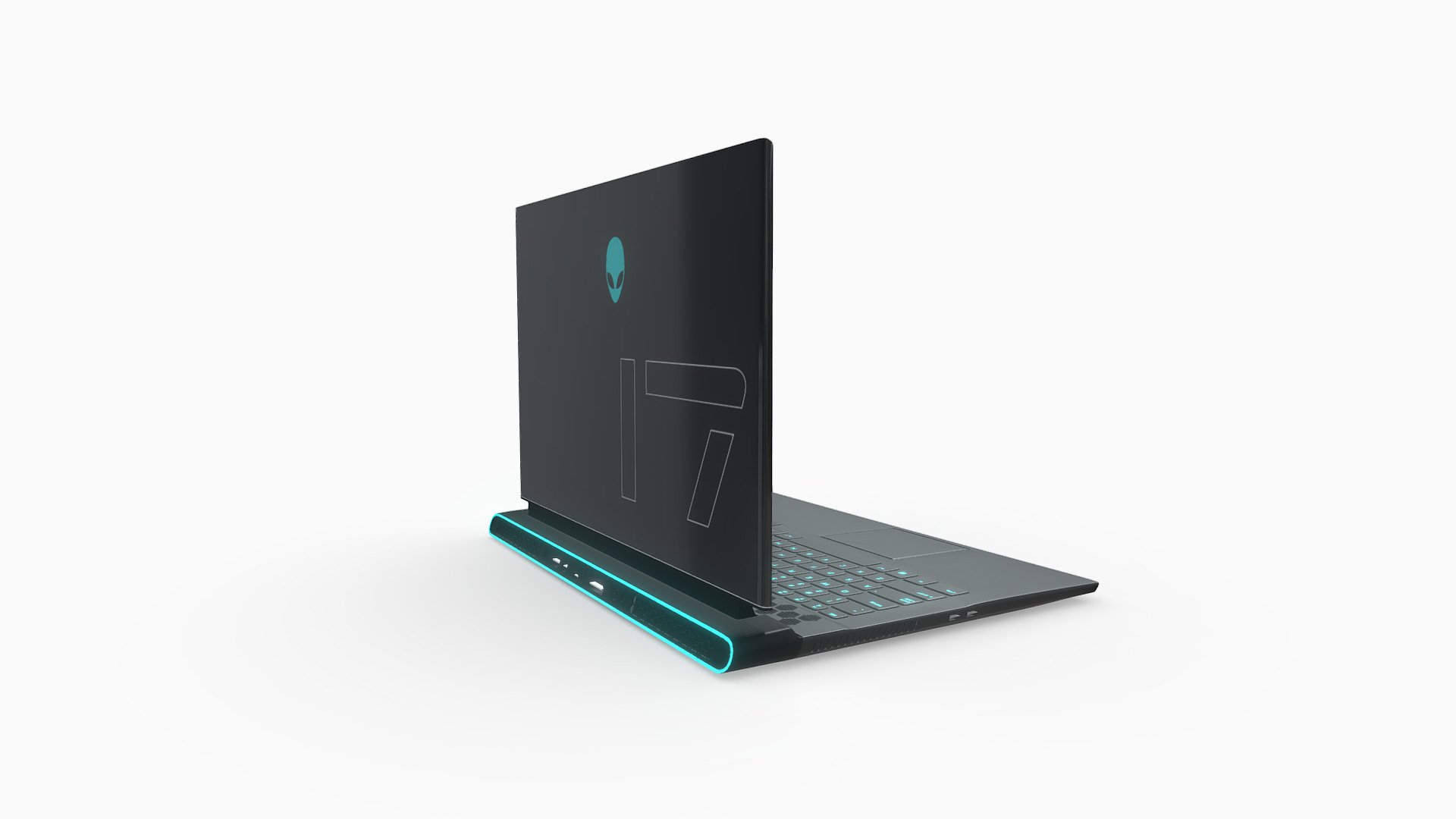 Gaming Laptop Dell Alienware M17 - Buy Royalty Free 3D model by ...