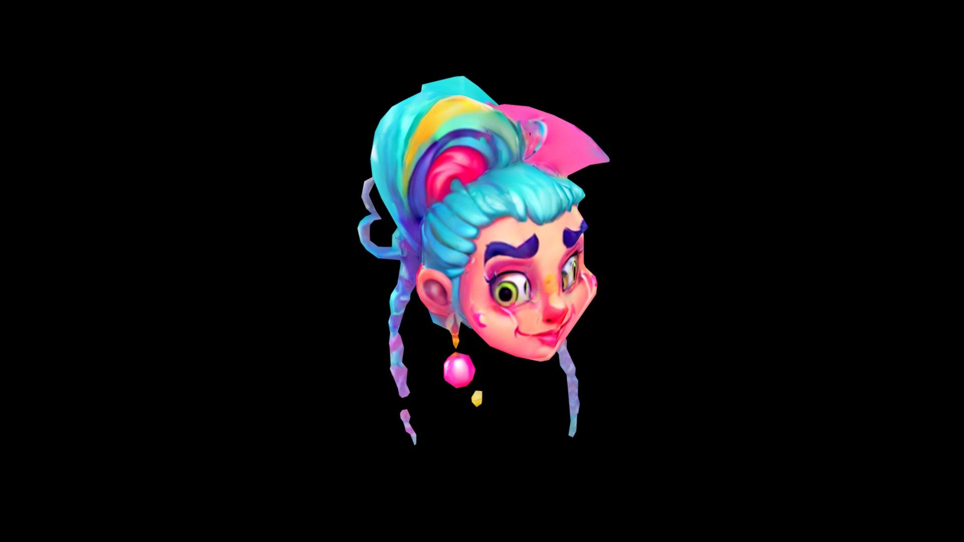 "Magenta the Joyful Toy Painter" Pink Art Happy - Download Free 3D ...