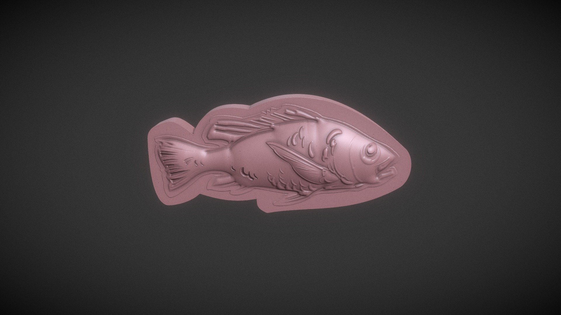 PinkFishonBaseZB - 3D model by ACI (@jlscor) [2b4be48] - Sketchfab
