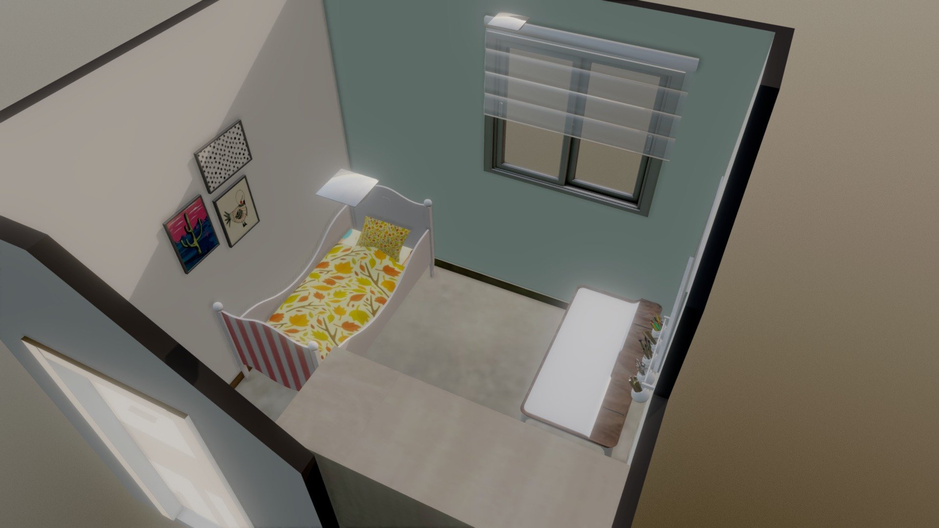 Bedroom 7 - 3D model by VisualEstate [2b4dbfd] - Sketchfab