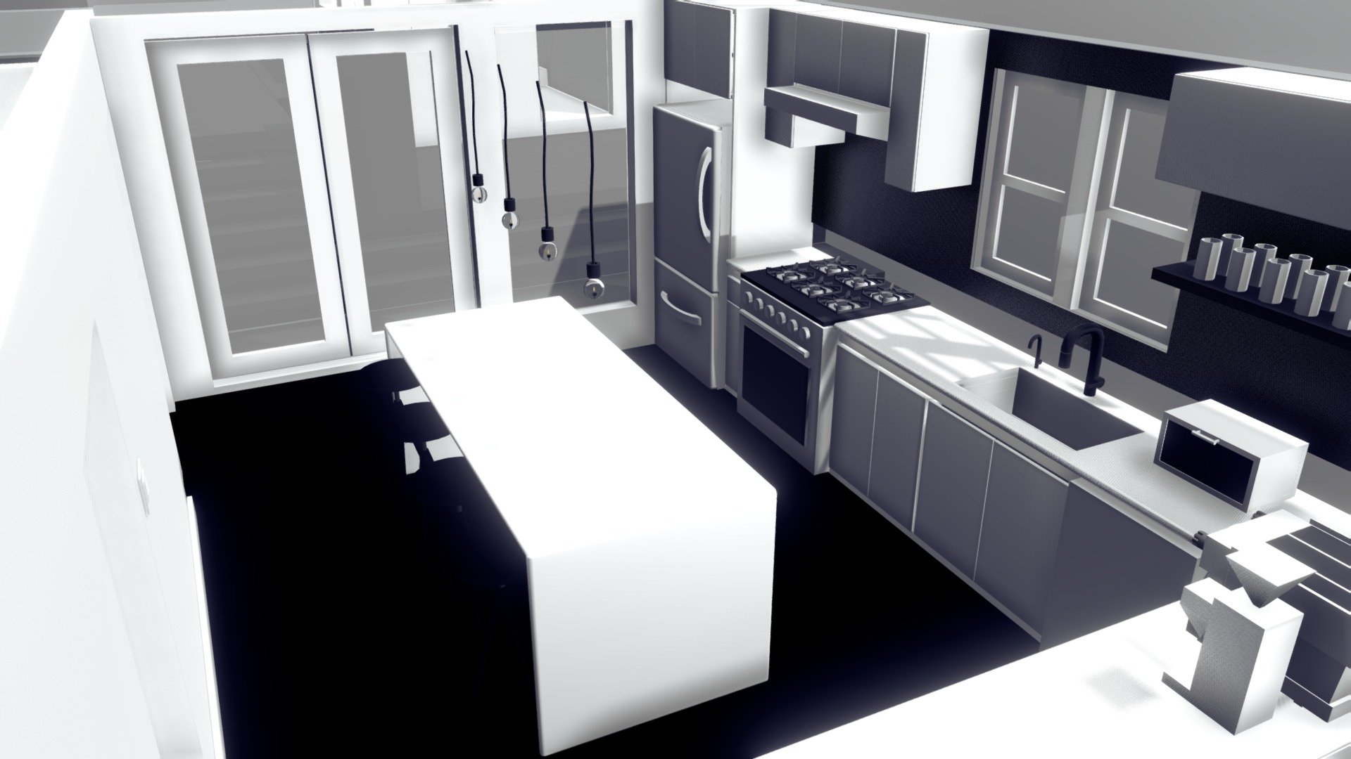 Interior Remodel - Square - 3D model by Peter Ng (@peterng) [2b4dc5c ...