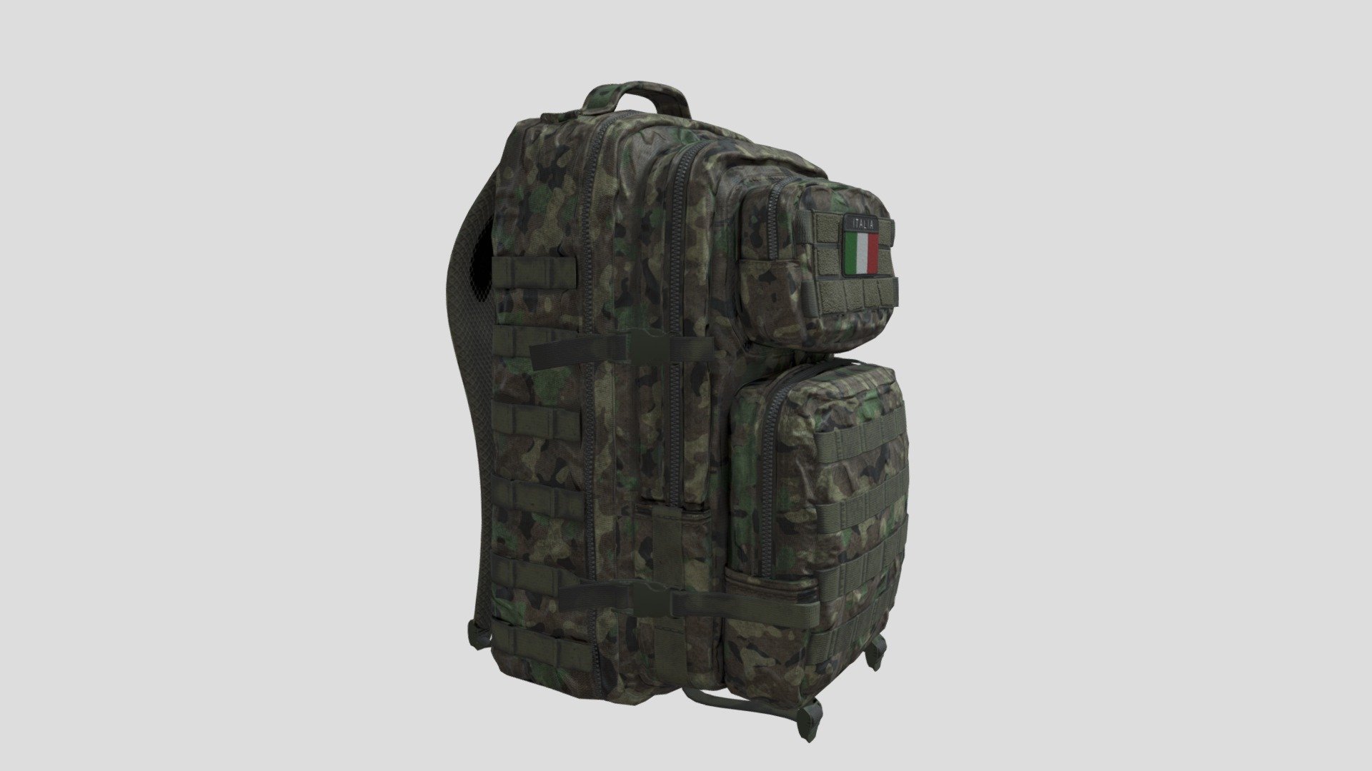 military_backpack_-_italian_army__-_free - Download Free 3D model by ...