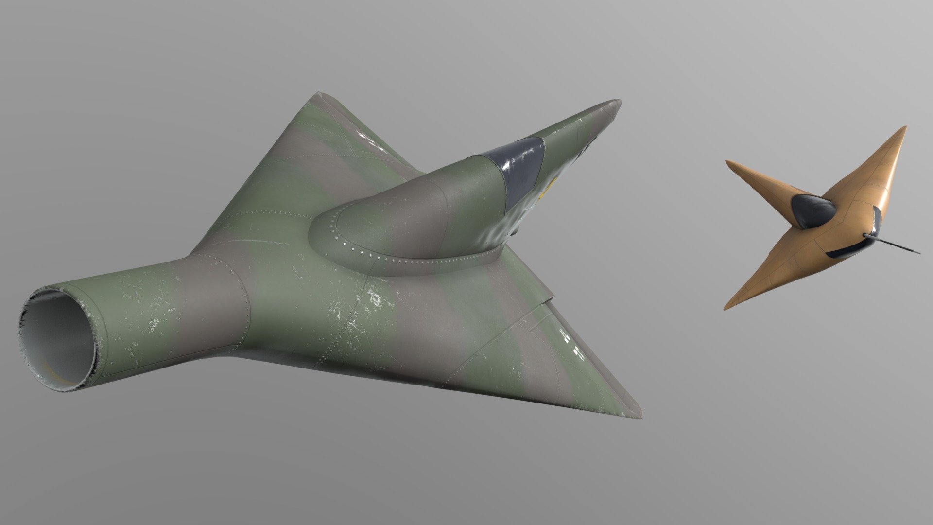Lippisch P 13 & DM-1 - 3D model by Medicman [2b4f918] - Sketchfab