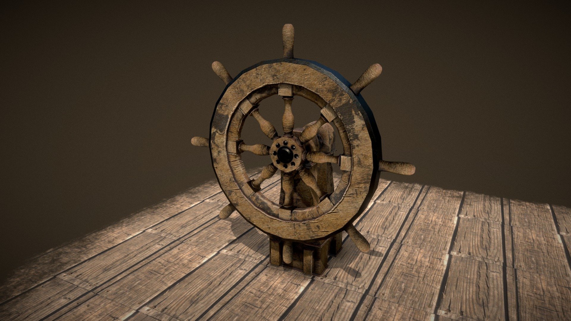 OBJECTS AND PROPS: SHIP STEERING WHEEL - 3D model by Nayo 3D (@Nayo3D ...