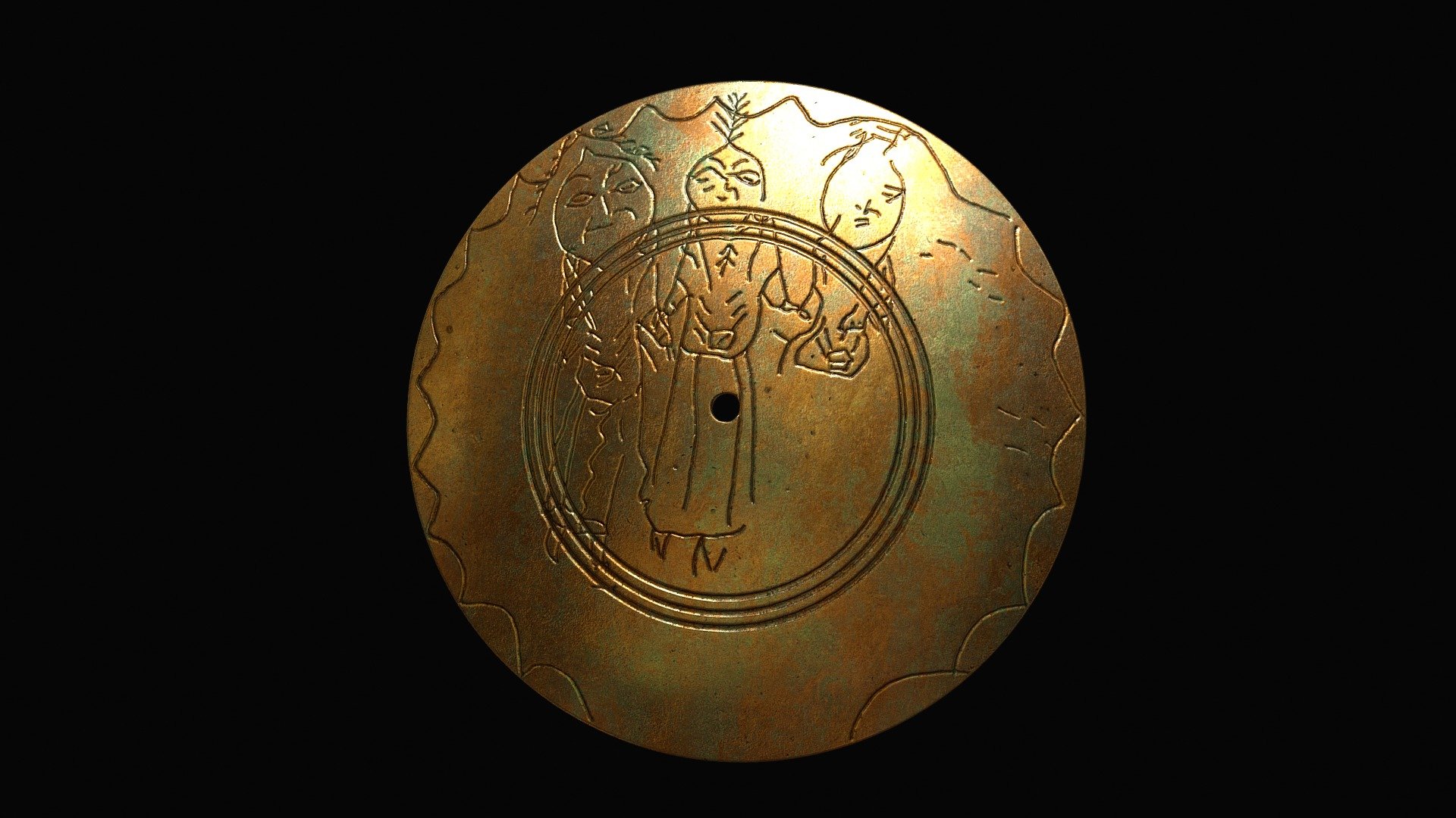 Shaman's mirror - Download Free 3D model by Igor Denisov (@Digor ...