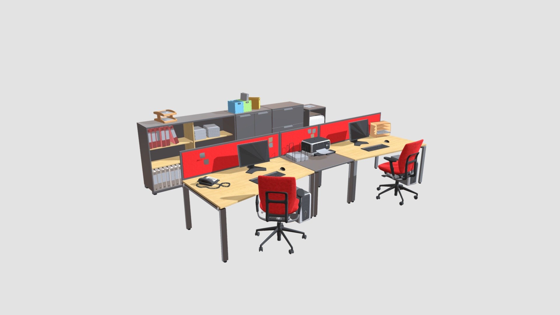 office set - Buy Royalty Free 3D model by Evermotion [2b597b5 ...