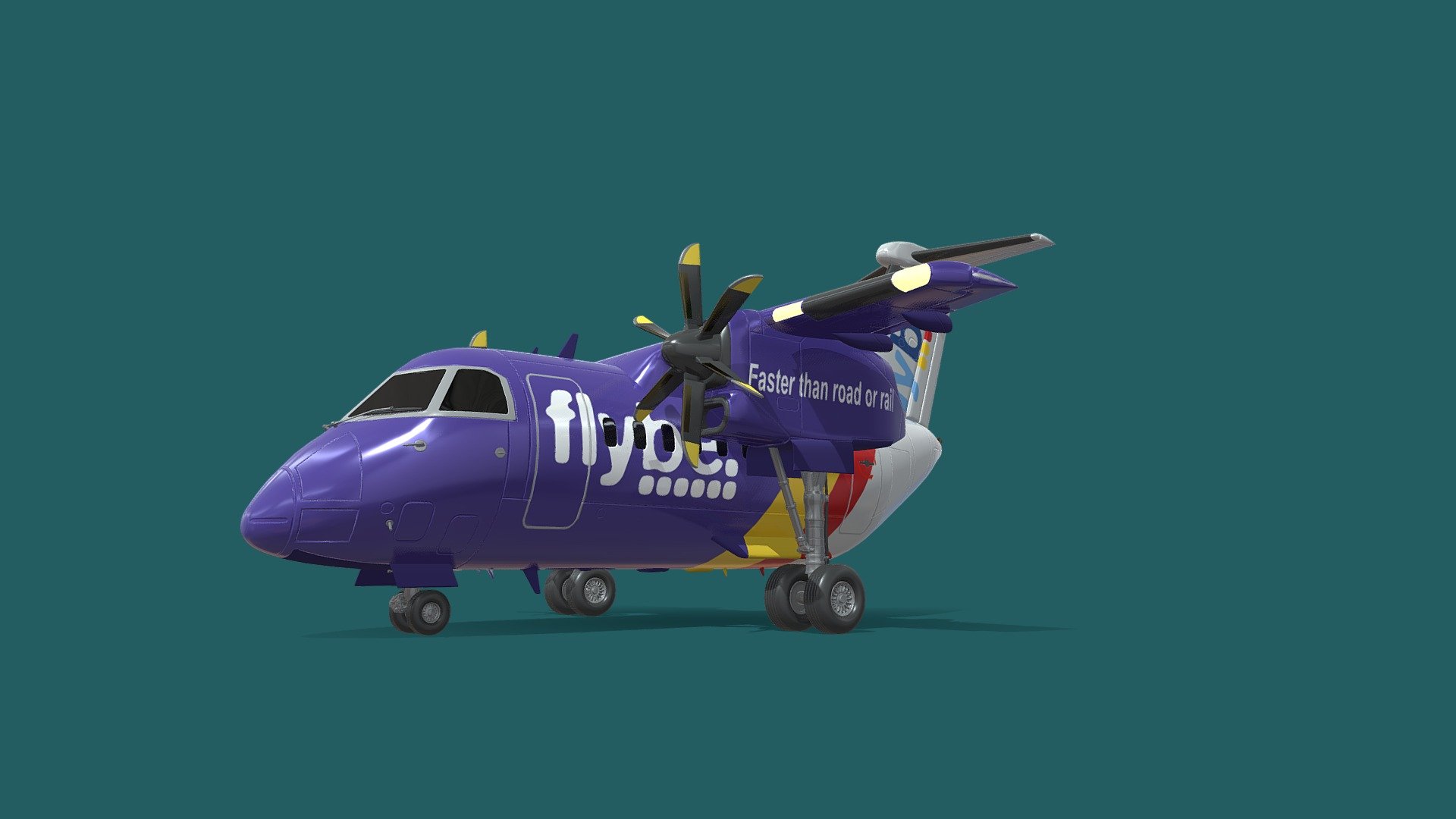 Mini De Havilland Canada Dash 8 Q400 - Buy Royalty Free 3D model by Sofyan Kurniawan ...