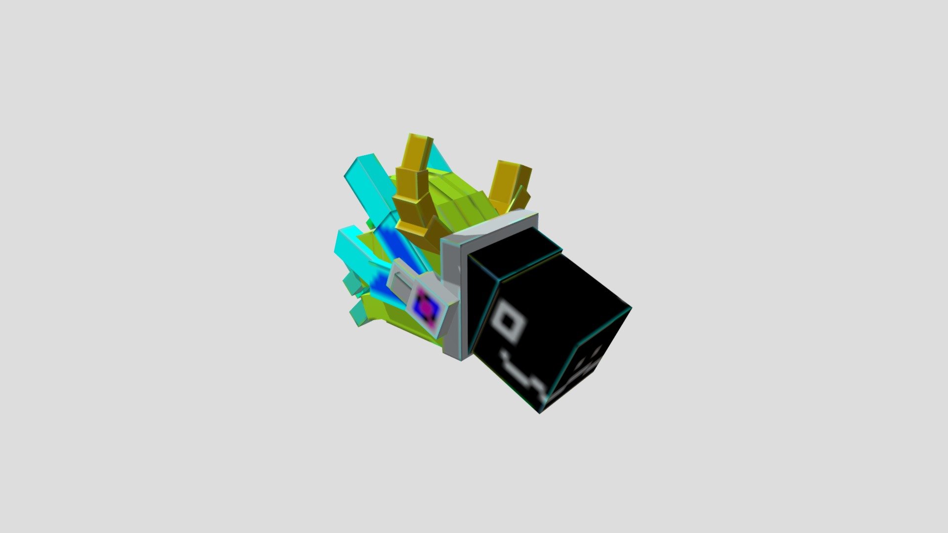minecraft mods protogen Head - 3D model by Card_host (@Card_host2018 ...