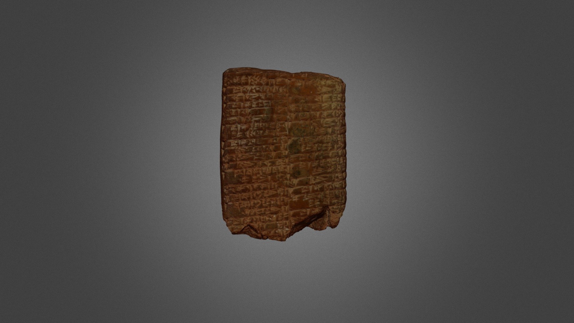 Cuneiform Tablet (Yale #5) - 3D model by Brad Erickson (@brerick ...
