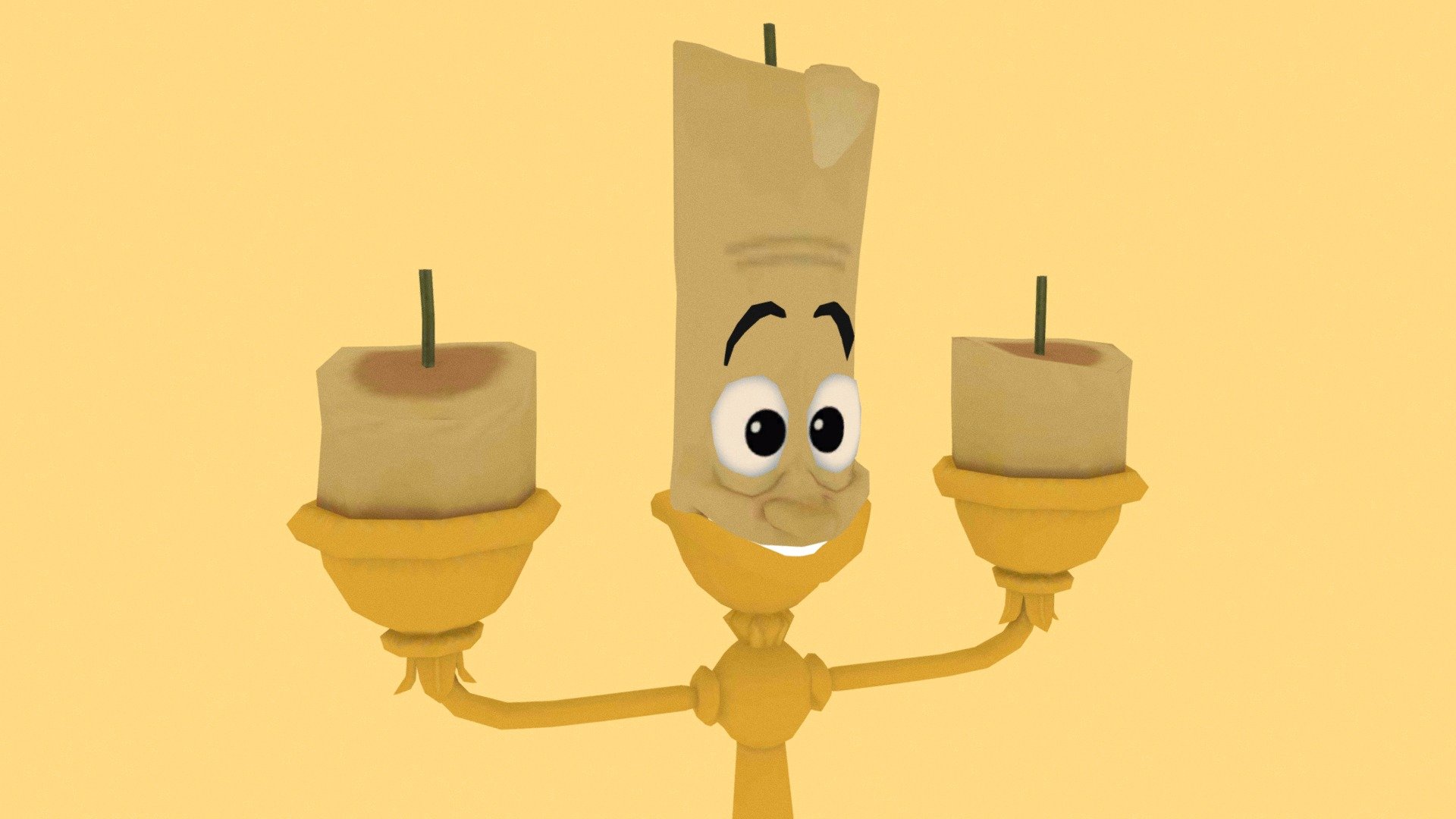 Lumiere - Download Free 3D model by 𝕋𝕙𝕖 𝔼𝕧𝕖𝕟𝕚𝕟𝕘 𝕊𝕥𝕒𝕣 (@dokidisneydangan ...