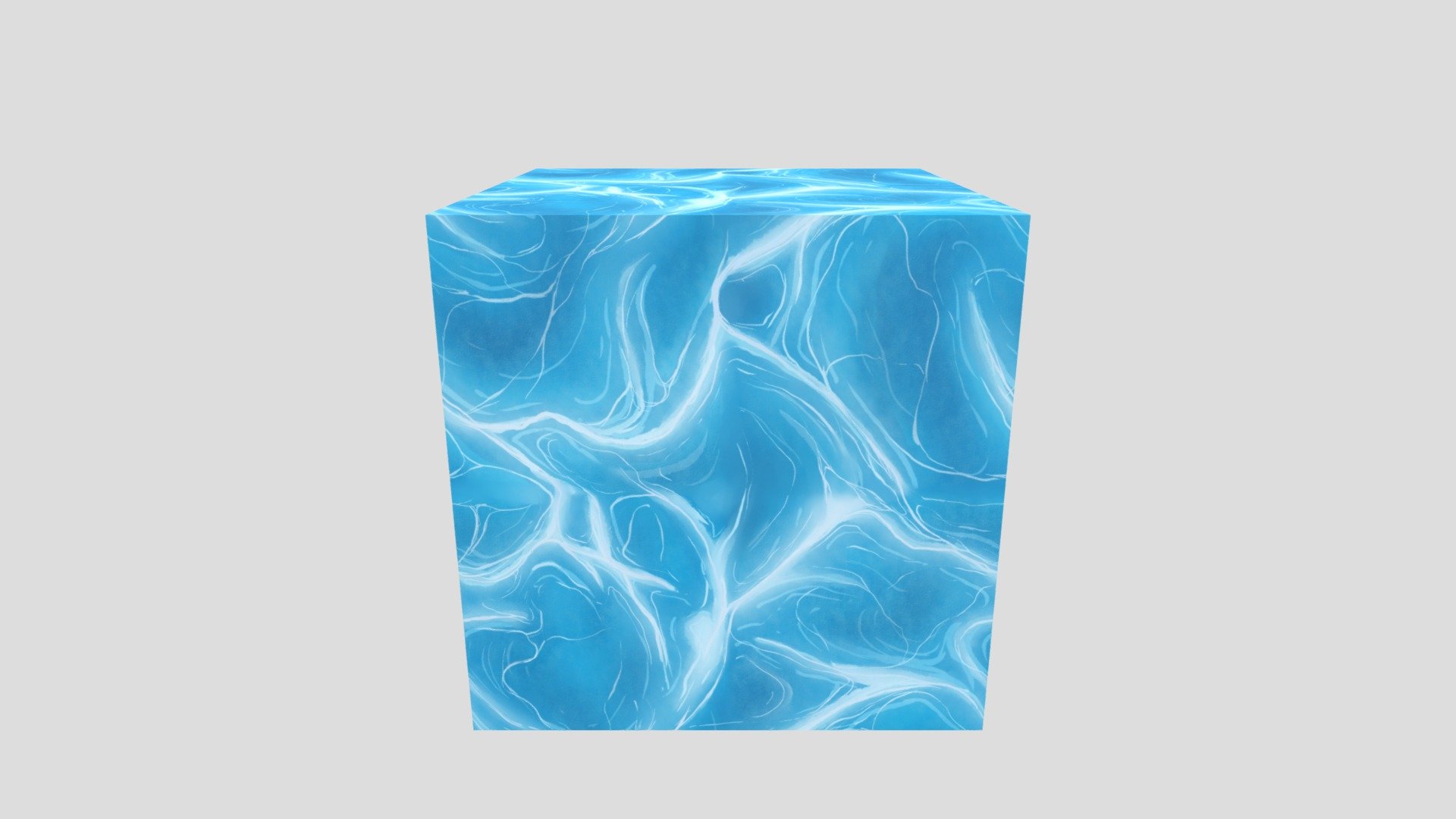 Cube Water Material - 3D model by DampHamstern