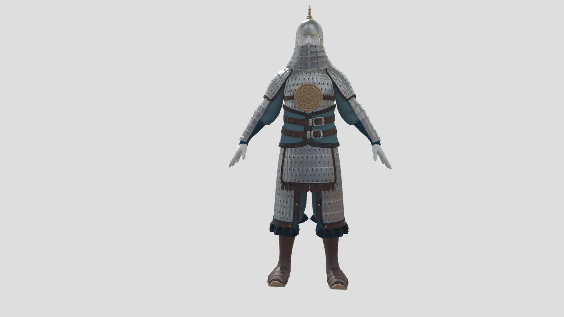 Procedural chinese armor 9 - Download Free 3D model by ghostnoface ...