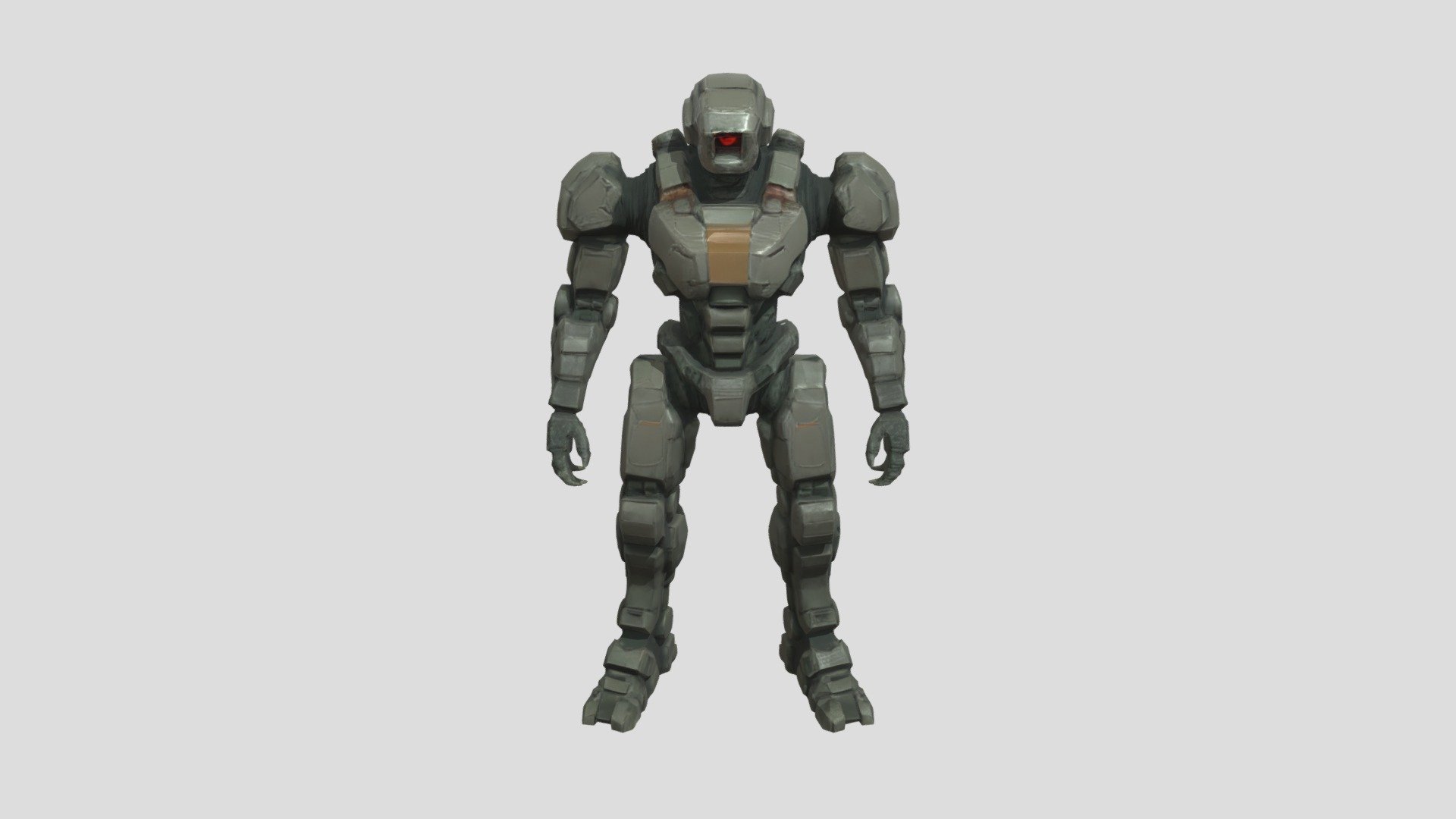 Futuristic humanoid combat robot - Download Free 3D model by SGTpringle ...