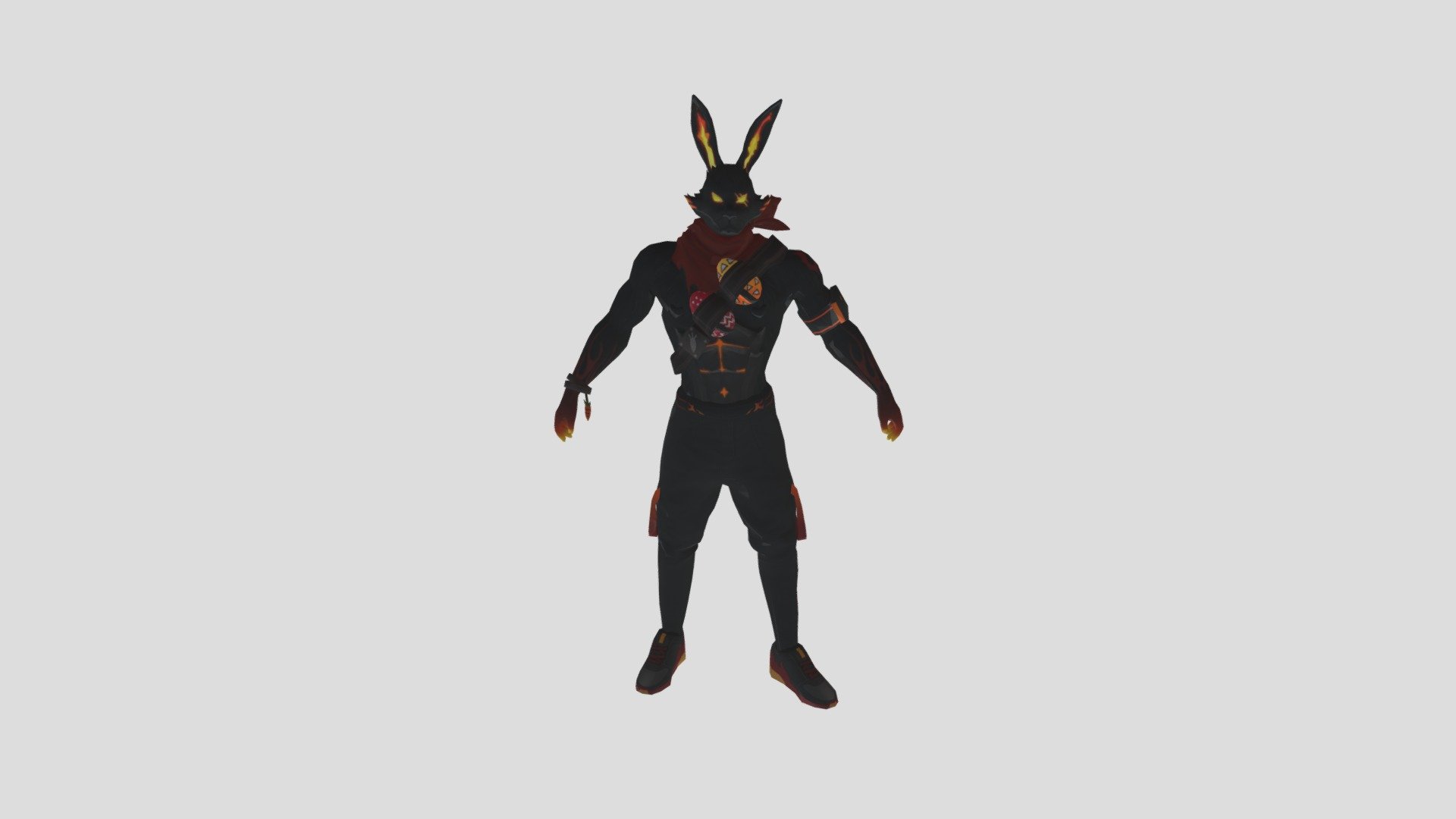 Red Bunny - 3D model by ullasranna6565 [2b62823] - Sketchfab