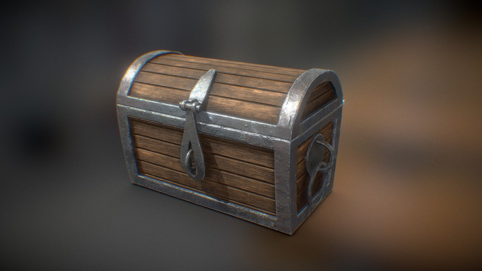 Wooden Metal Chest Game PBR - Buy Royalty Free 3D model by Pickeri ...