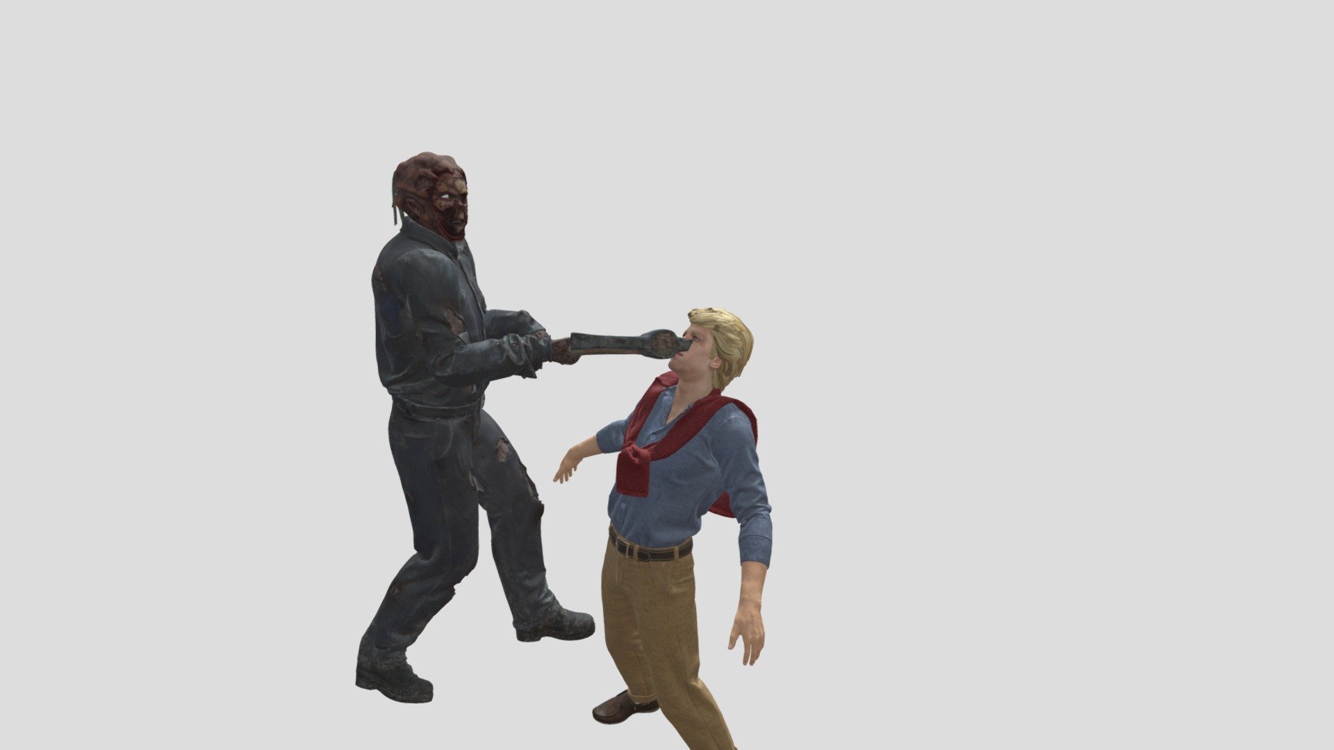 Jason Voorhees Headbutt Nose Hit Animation - Download Free 3D model by ...