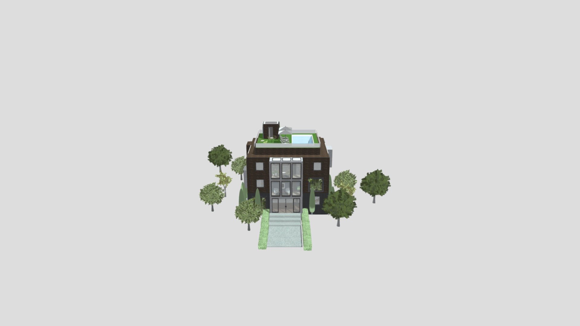House with cool apartments - Download Free 3D model by Home Design 3D ...