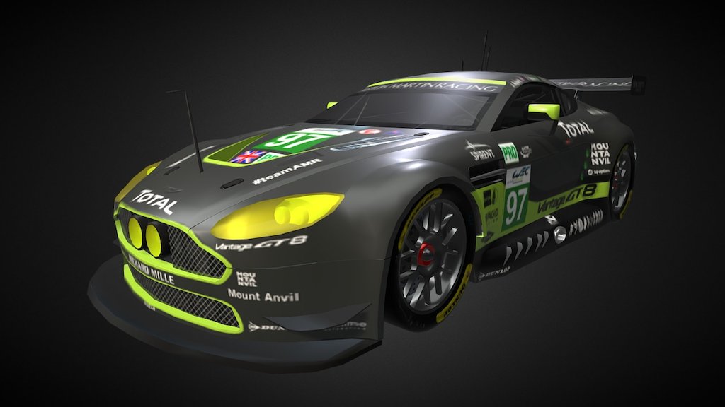Aston Martin Vantage GTE 2016 - Team AMR - 3D model by jdaniel_92 ...