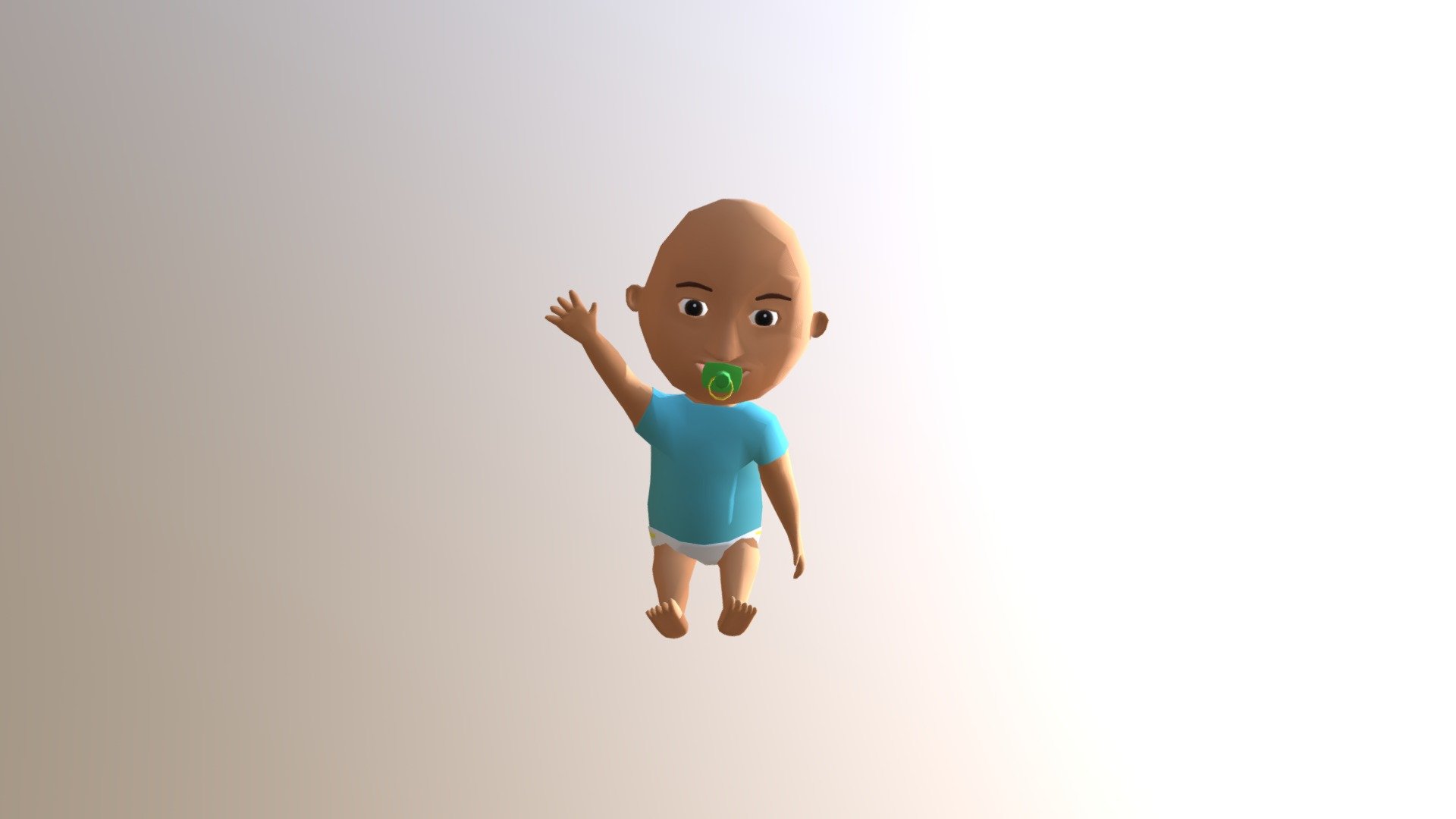 Baby2 One Hand Up Pose - 3D model by camcouto [2b6bc1d] - Sketchfab