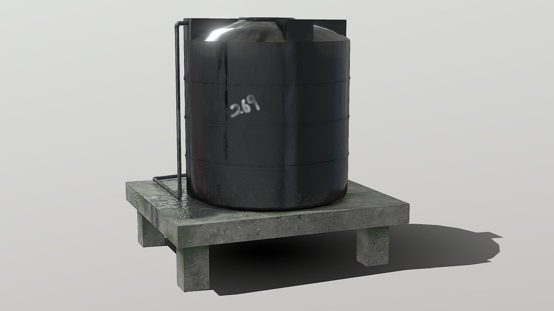 Indian Water Tank Buy Royalty Free 3d Model By Rajatnidaria [2b6becc