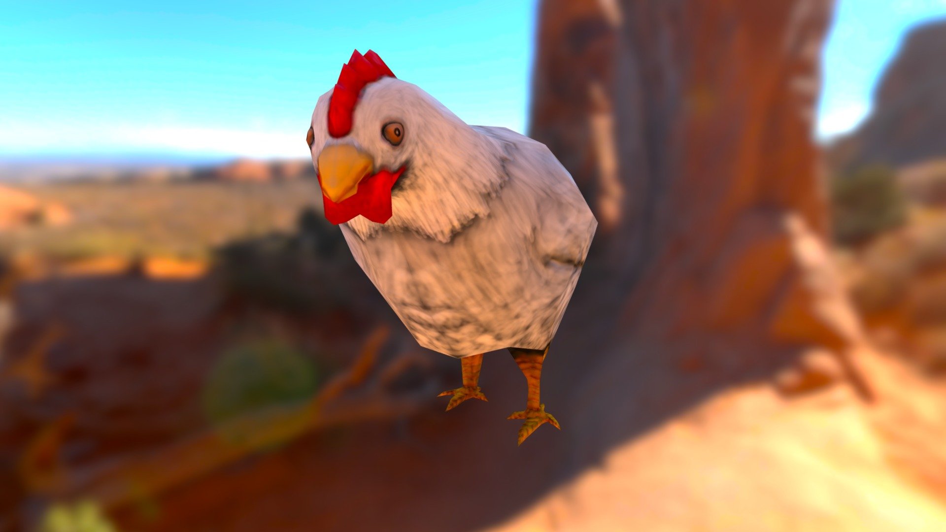 Chicken Hand Painted - 3D model by Nestop [2b6e0a6] - Sketchfab
