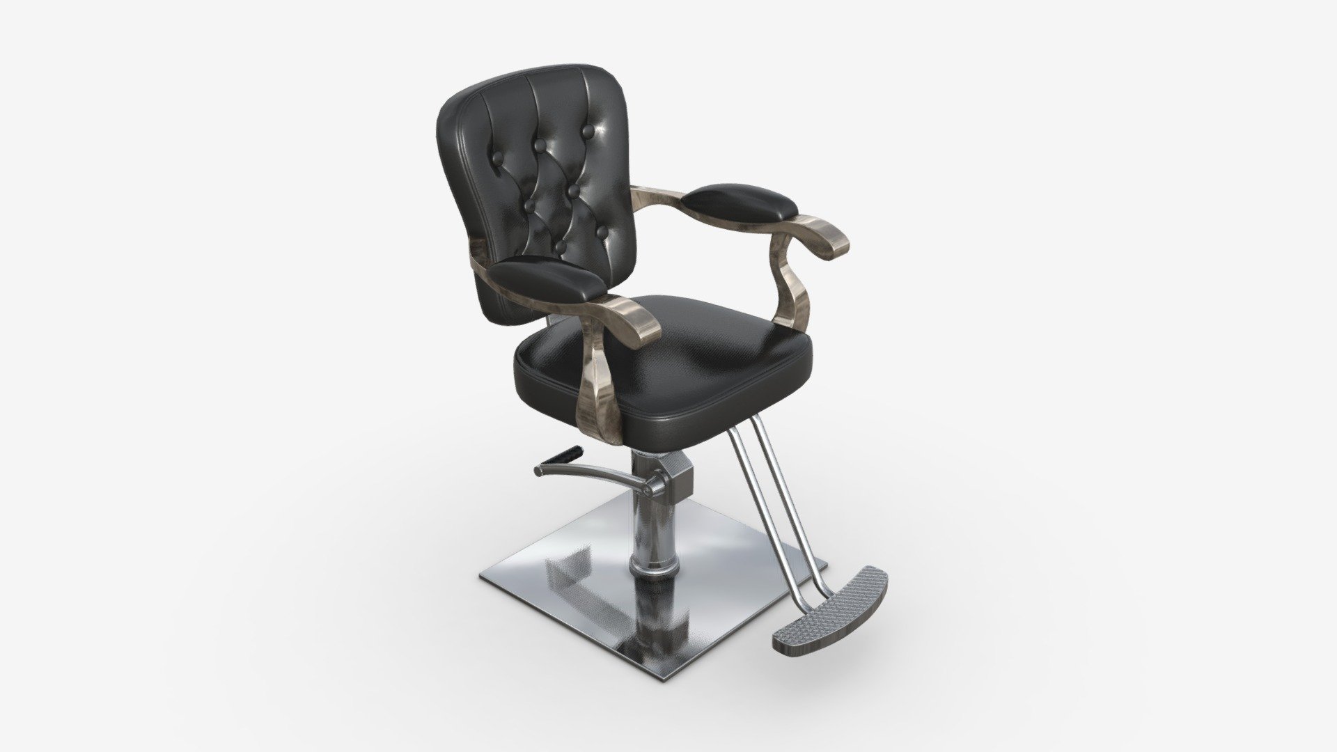 Barber Hydraulic Chair for Barbershop Salon - Buy Royalty Free 3D model ...