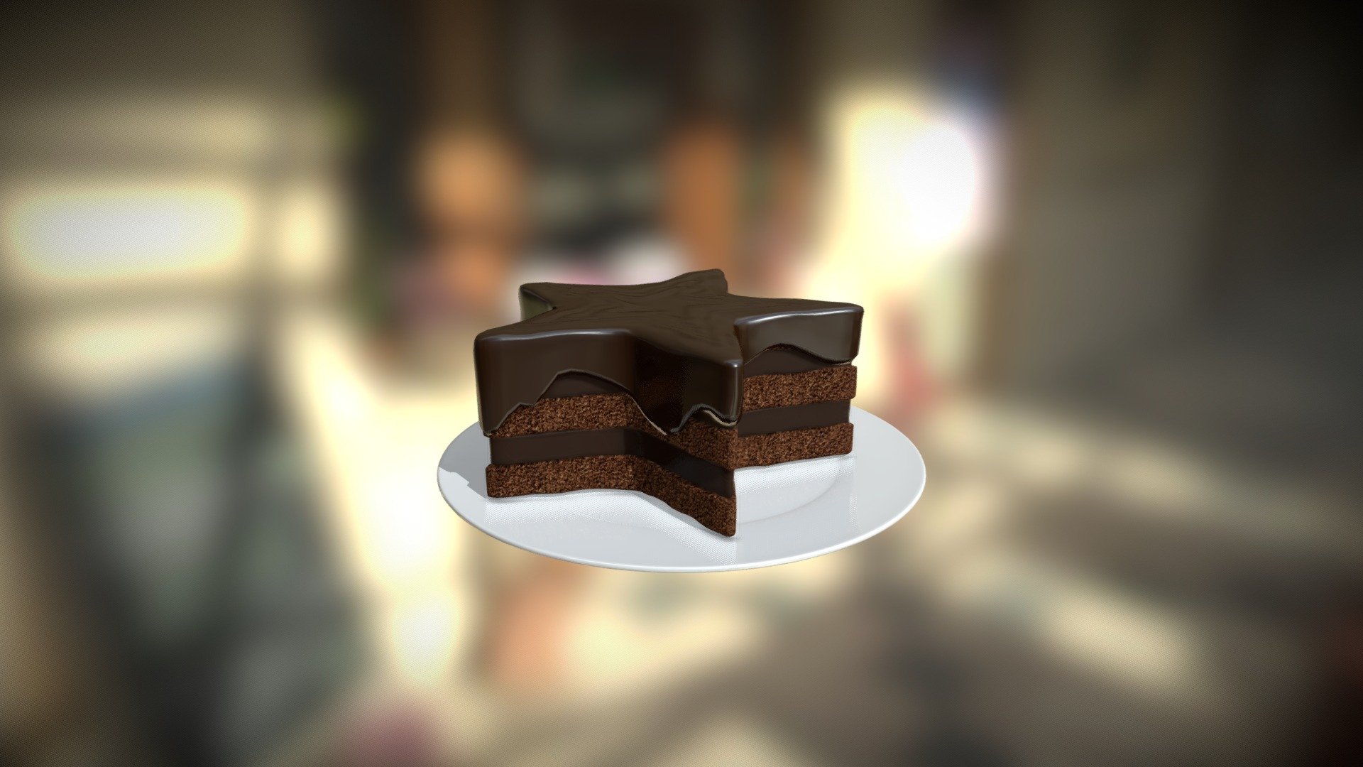 Cake Star 2 - 3D model by dner [2b723b0] - Sketchfab